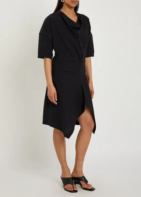 LEMAIRE Asymmetrical Button Dress