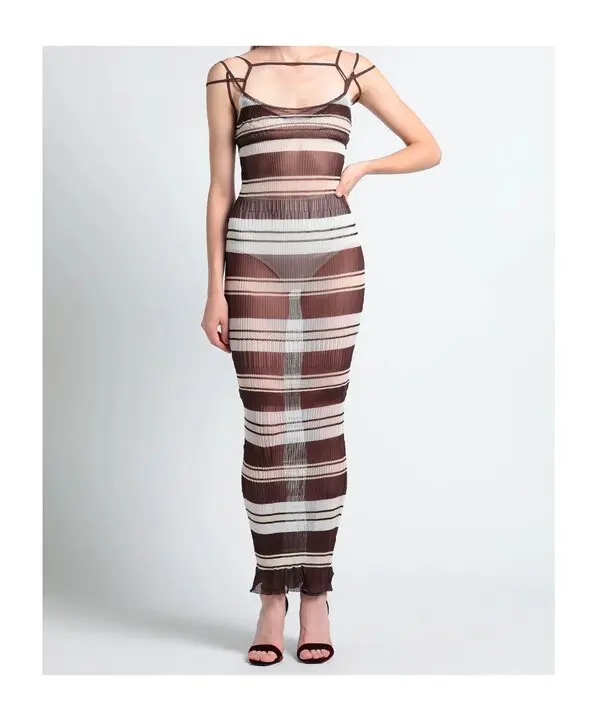 Jacquemus Striped Sleeveless Knit Maxi Dress
