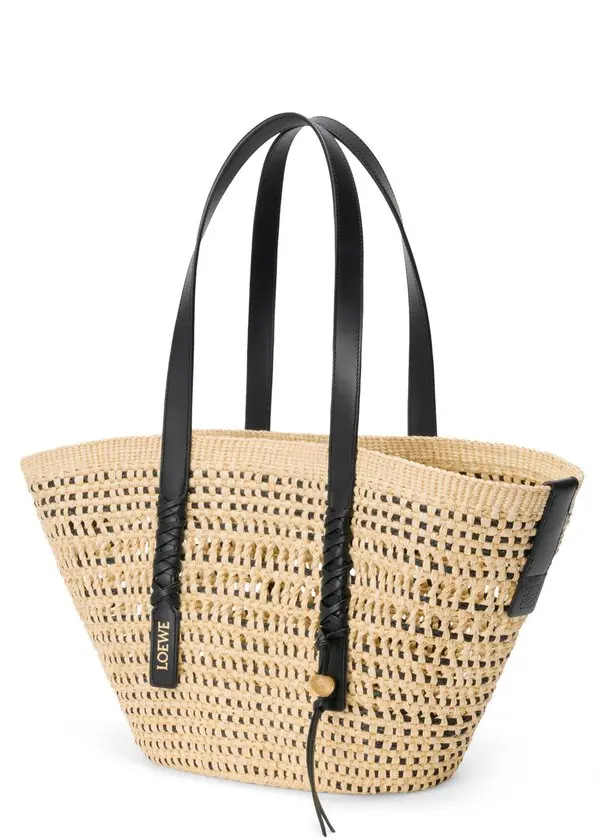 Loewe Woven Straw Basket Bag