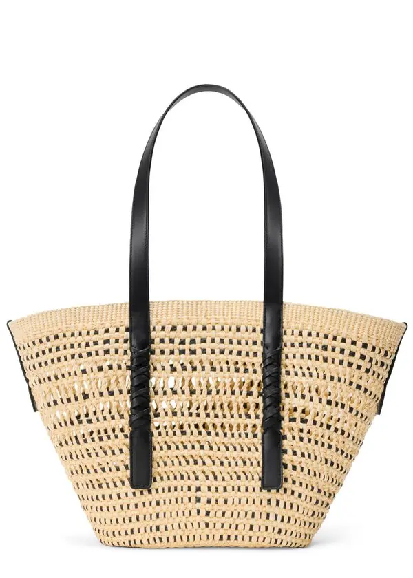 Loewe Woven Straw Basket Bag