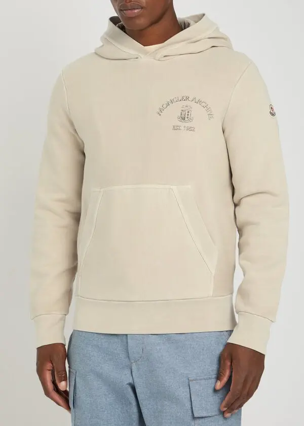 Moncler Logo Hooded Cotton Sweatshirt