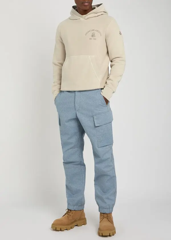 Moncler Logo Hooded Cotton Sweatshirt