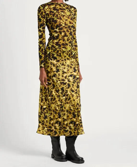 MAXCO. Max&co. Flared Satin Midi Skirt