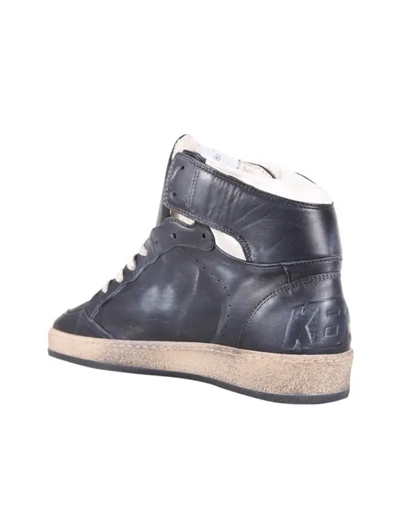 GOLDEN GOOSE Sky-star Leather Sneakers - Gray