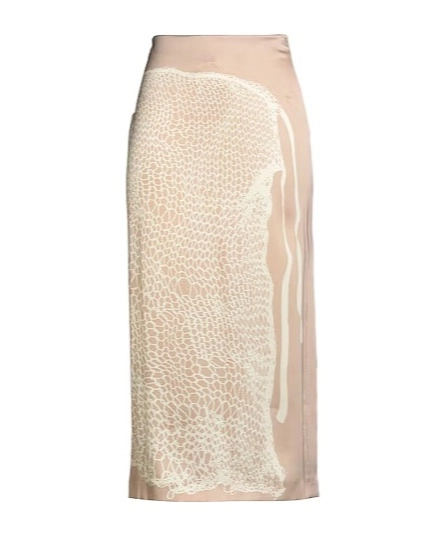 Sportmax Two-tone Flared Midi Skirt