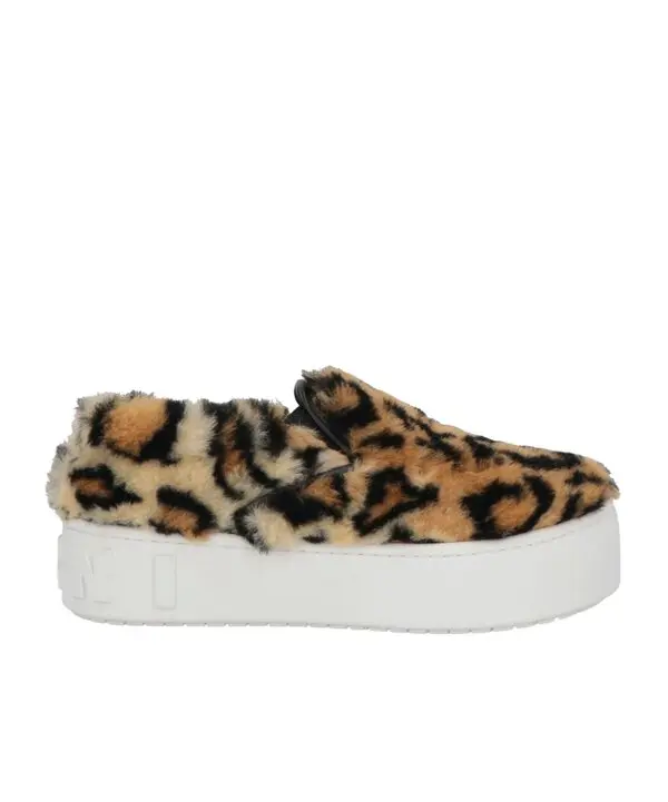 Marni Leopard Print Slip-on Platform Shoes