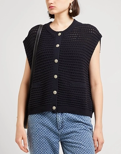 Rag & Bone Solid-color Sleeveless Knitted Waistcoat