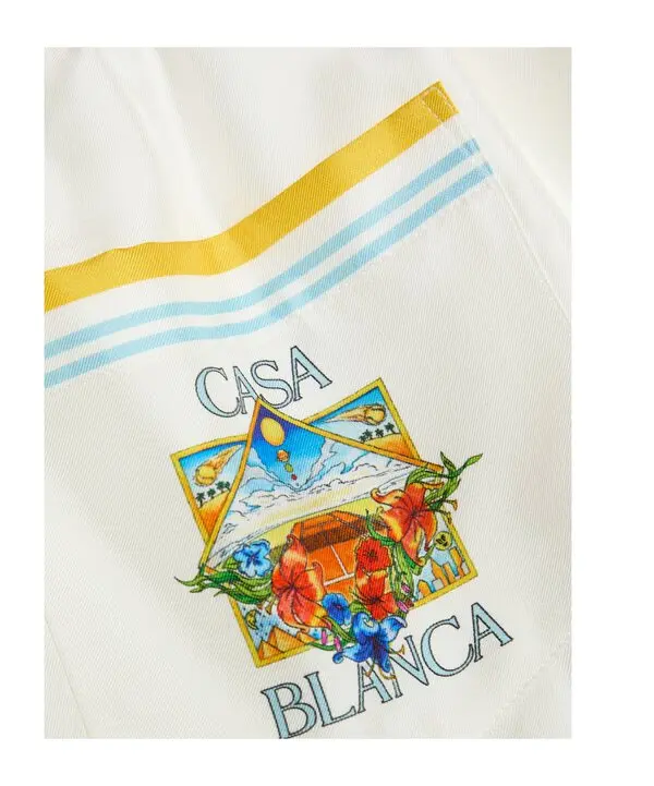Casablanca Silk-twill Shorts