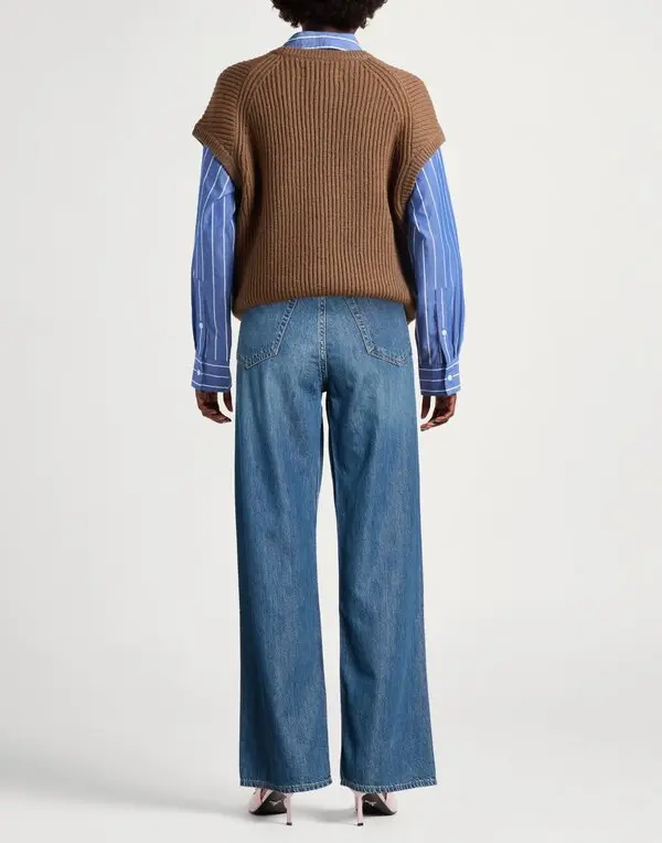 Rag & Bone Plain Colour Wide-leg Jeans