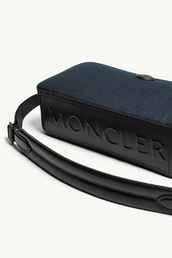 Moncler Carlo Denim Crossbody Bag