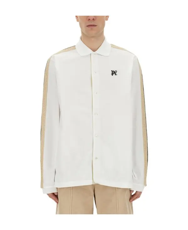 Palm Angels Monogram Detailed Buttoned Shirt