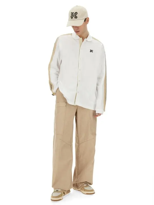 Palm Angels Monogram Detailed Buttoned Shirt