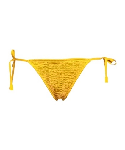 Burberry Seersucker Bikini Bottom - Yellow