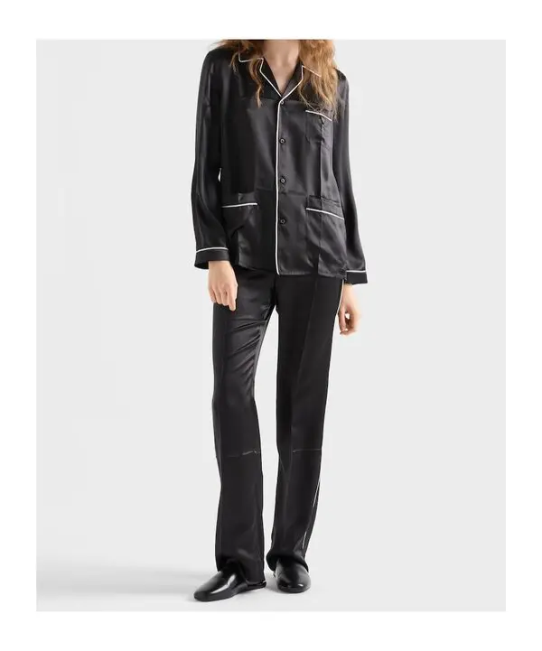 Prada Vintage-look Satin Pajamas
