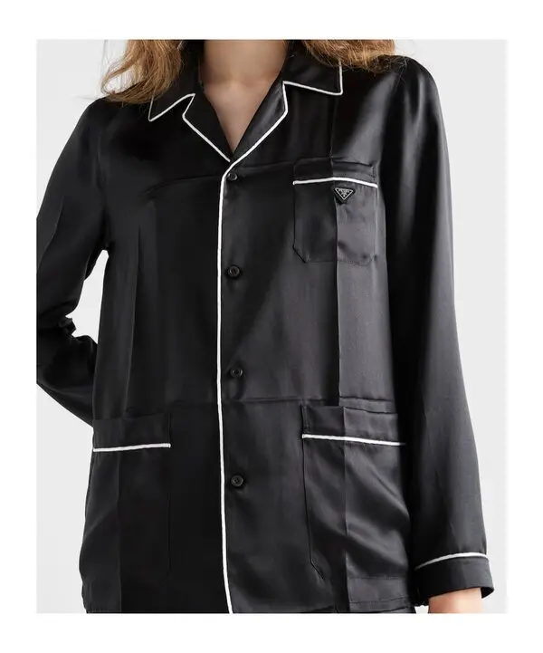 Prada Vintage-look Satin Pajamas