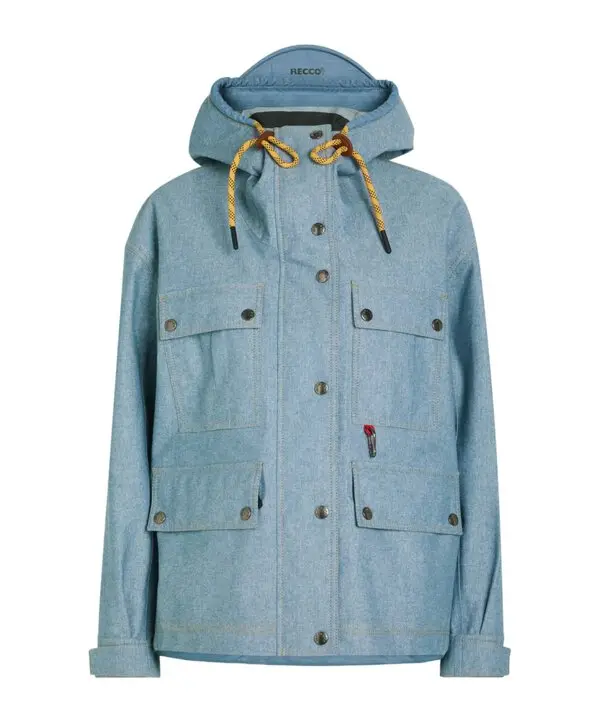 Moncler Beziers Waterproof Hooded Denim Jacket