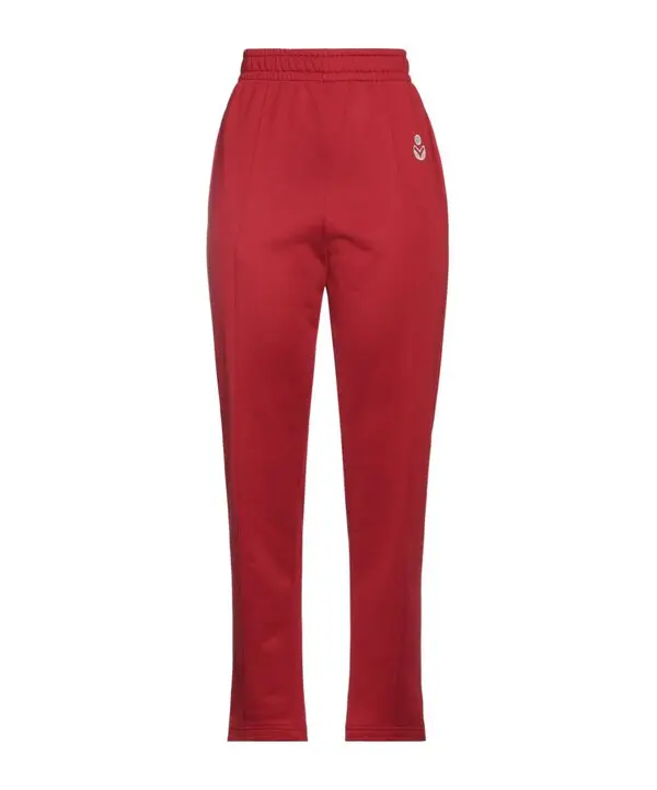 Isabel Marant Étoile French Terry Sweatpants With Embroidered Logo - Red