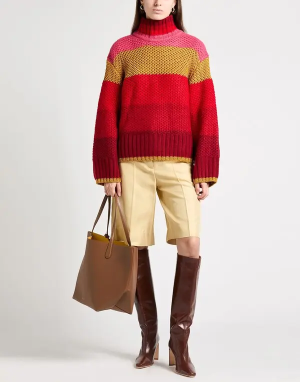 Farm Rio Striped Polo Neck