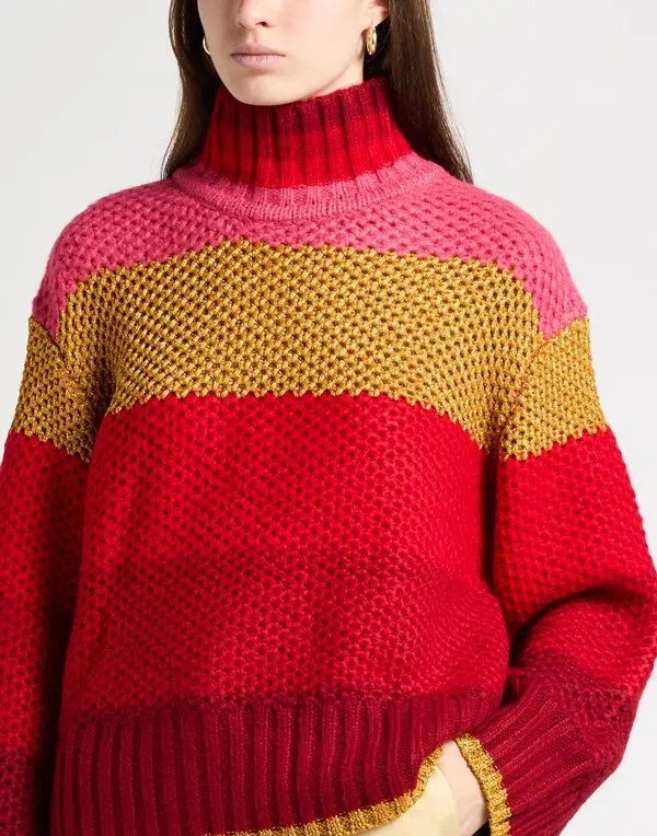Farm Rio Striped Polo Neck