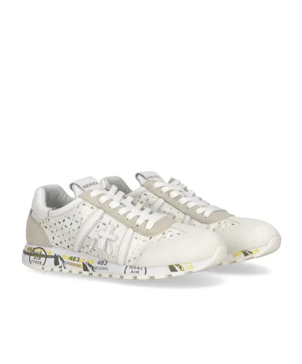 Premiata Logo Low-top Sneakers - White