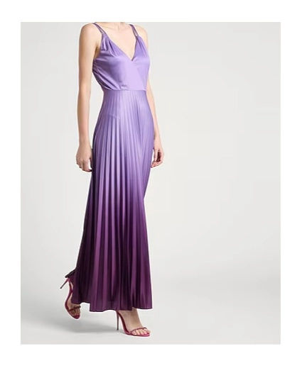 MAXCO. Max&co. Sleeveless V-neck Pleated Jersey Maxi Dress