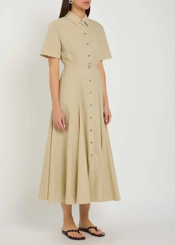 Tory Burch Stretch Cotton Shirt Dress
