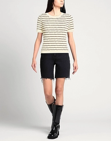 Rag & Bone Striped Knitted Short-sleeved Shirt