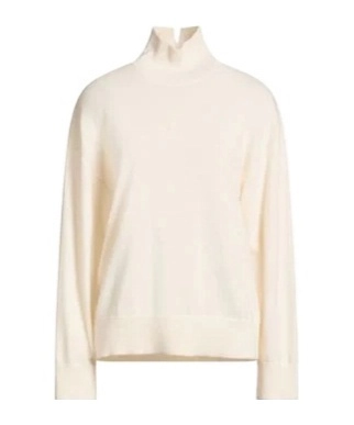 Burberry Solid Knit Turtleneck Long Sleeve Top