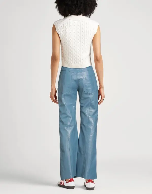 Marni Plain Colour Leather Trouser