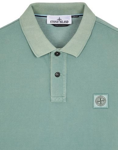 Stone Island Logo Patch Short-sleeved Polo Shirt