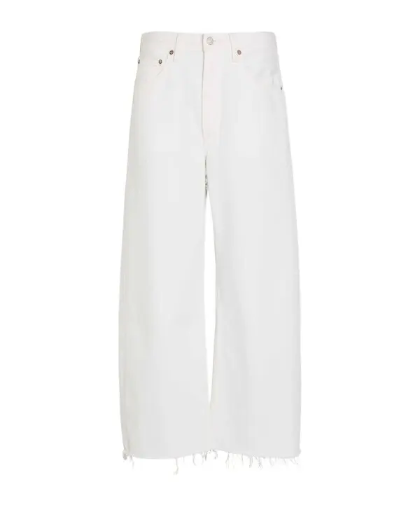 AGOLDE Frayed Barrel-leg Jeans