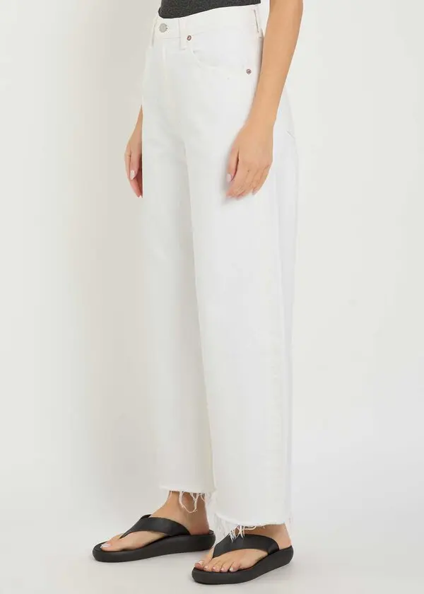 AGOLDE Frayed Barrel-leg Jeans