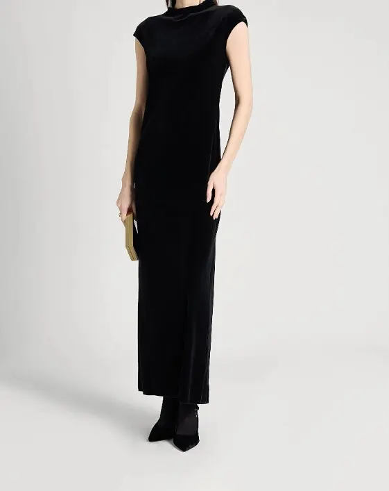 MAXCO. Max&co. Flared Velvet Maxi Dress