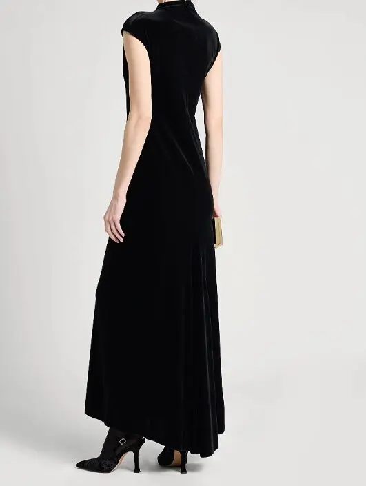 MAXCO. Max&co. Flared Velvet Maxi Dress