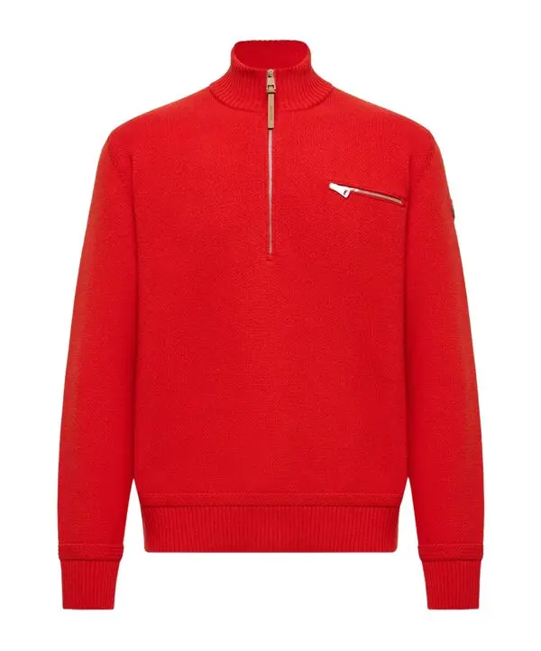 Moncler Wool Cashmere Blend Turtleneck Sweater