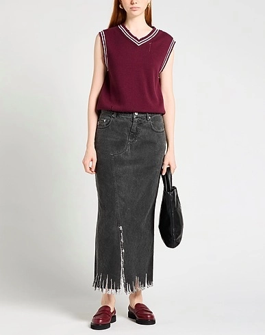 Marni Solid-color Denim Pencil Skirt