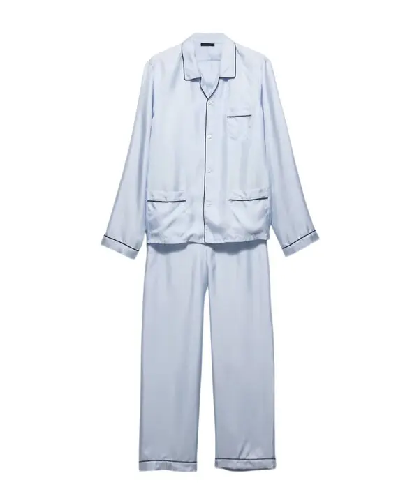 Prada Silk Twill Pajamas - Astro
