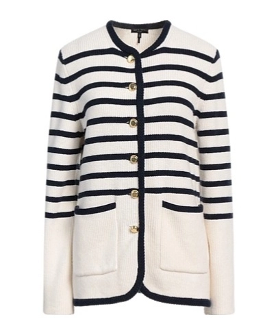Rag & Bone Striped Knitted Sweater With Pockets