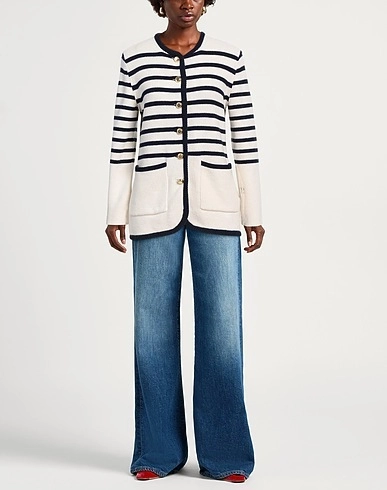 Rag & Bone Striped Knitted Sweater With Pockets