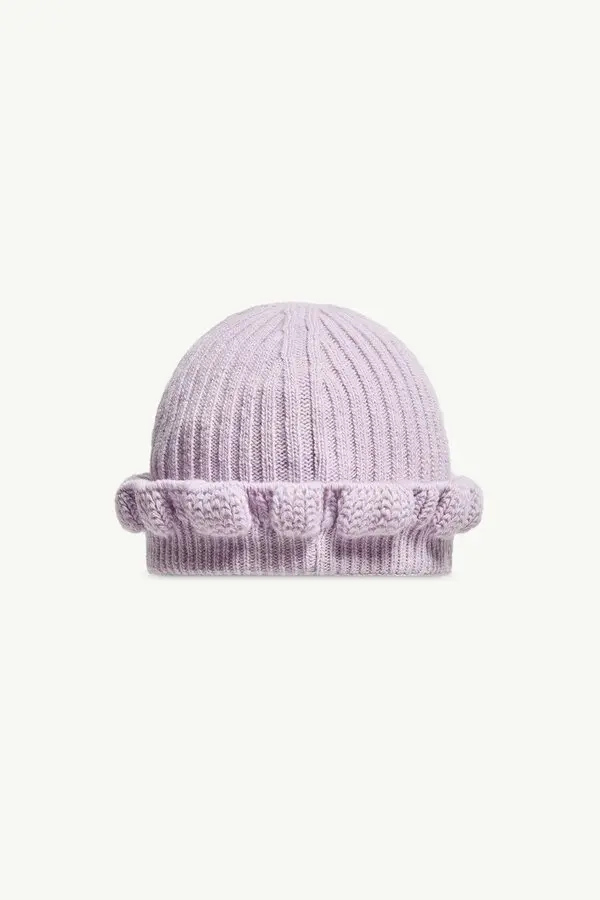 Moncler Ruffle-trimmed Wool Cashmere Beanie