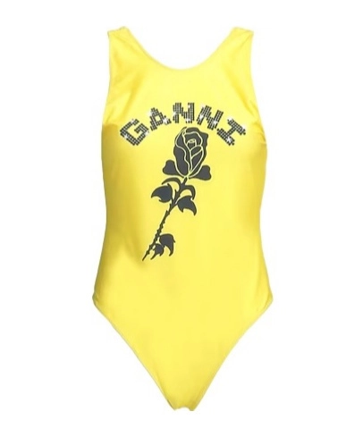 GANNI One-piece Swimsuit With Rose Print