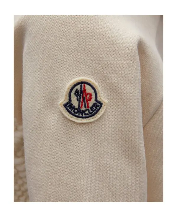 Moncler Wool Jacquard Two-piece Set With Hooded Sweater And Skirt