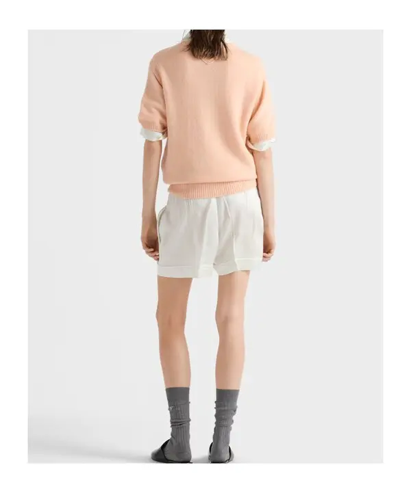 Prada Wool And Cashmere Crew-neck Sweater