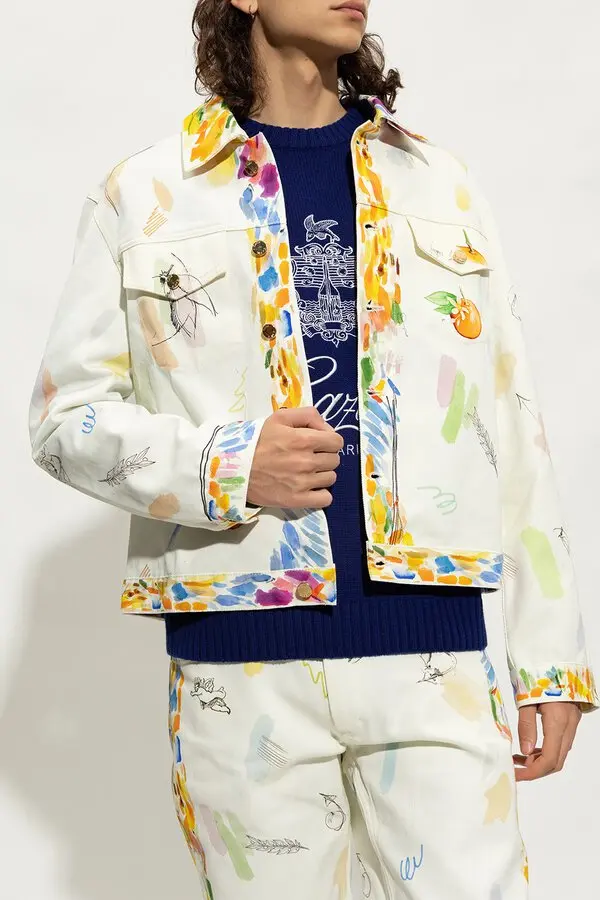 Casablanca Printed Denim Jacket