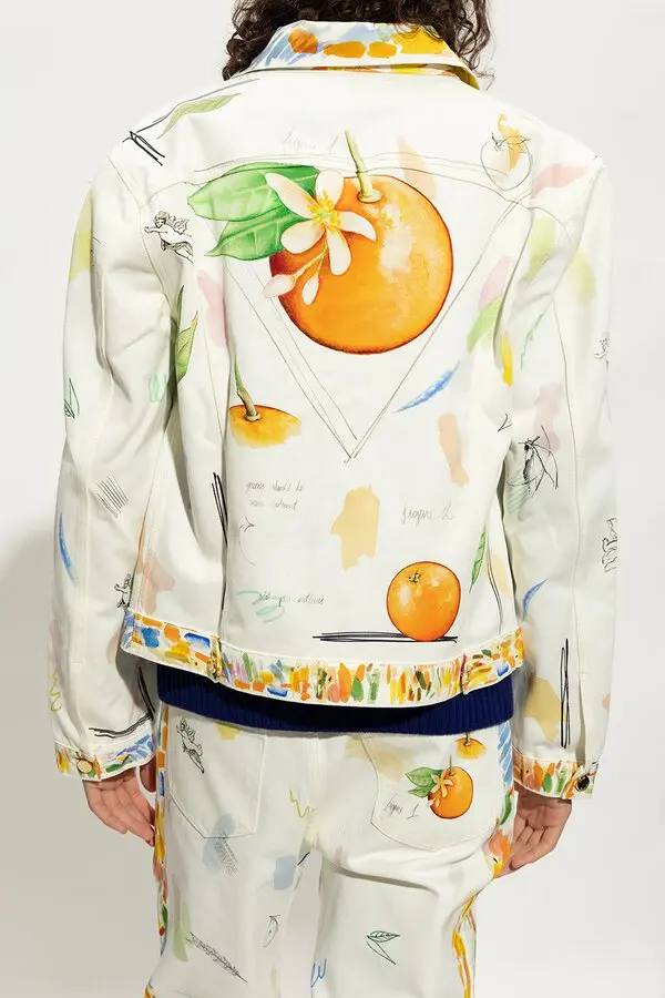 Casablanca Printed Denim Jacket