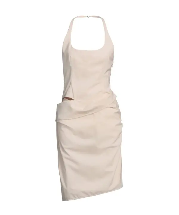 Jacquemus Halterneck Pleated Midi Dress