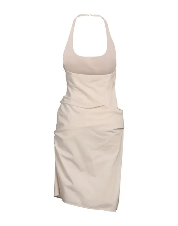 Jacquemus Halterneck Pleated Midi Dress