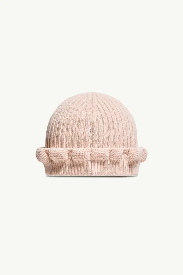 Moncler Ruffle-trimmed Wool Cashmere Beanie