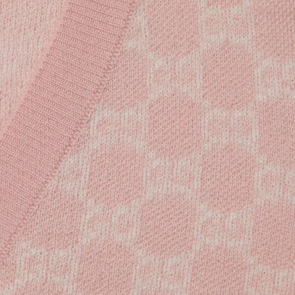 Gucci Baby Gg Wool Jacquard Cardigan