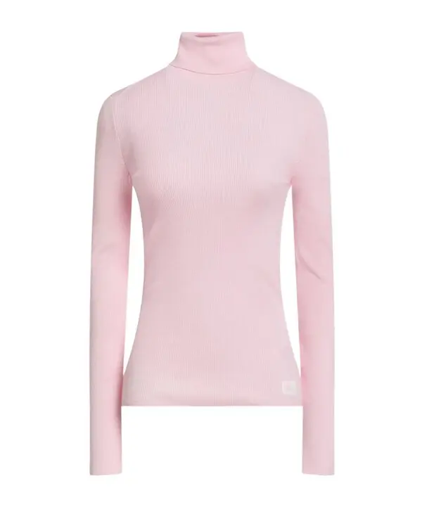 Burberry Ribbed Turtleneck Long-sleeve Knit - Pink